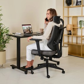 Ergonomické křeslo Loano – Černé