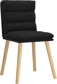 Jídelní židle 6 ks černé textil 3315665
