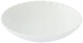Easy LIfe Porcelánový polévkový talíř Onde White-20x20cm