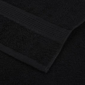 Ručníky FROGN 10 ks černé 100x200 cm 360 g/m² 136964