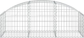 Klenutý gabionový koš 150 x 50 x 40/60 cm pozinkované železo 153452