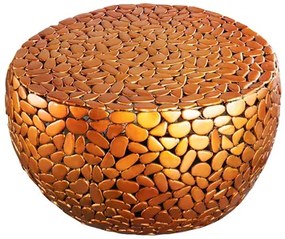 Designový konferenční stolek Mauricio 72 cm měděný