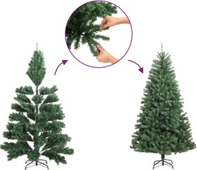 Umělý vánoční stromek se 150 LED 150 cm 3315774