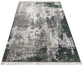 Moderní kusový koberec protiskluzový Horeca-New 123 Abstraktní zelený Rozměr: 160x220 cm