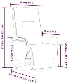 Křeslo relaxační, polohovací, otočné, ekokůže černá, NoBi PULSAR
