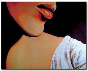Obraz Muza (1 díl) - smyslný portrét ženy s červenými rty
