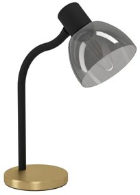 Eglo 901062 - Stolní lampa MACERE 1xE14/25W/230V zlatá/černá