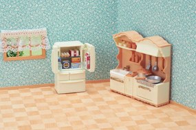 _Ostatní 1_ Sylvanian Families kuchyňská linka s ledničkou nábytek doplněk k herním sadám 5341