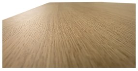 Rozkládací jídelní stůl s přídavnou deskou v dekoru dubu 90x180 cm Curved – Woodman