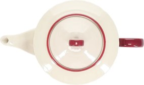 Vínová/slonovinová porcelánová konvice na čaj 920 ml Cyril – S|P Collection
