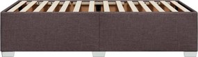 Rám postele bez matrace tmavě hnědý 90 x 200 cm textil 3284446