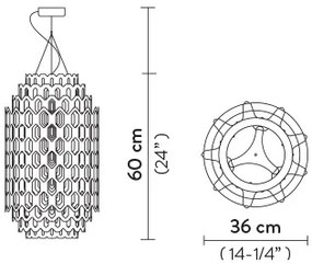 Slamp Závěsné svítidlo CHANTAL SMALL Barva: Modrá