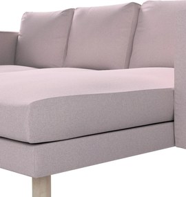 Potah na pohovku IKEA Norsborg 3-místná se šezlongem barva růžová látka pletený vzor