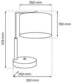 Stolní lampa LINO 1xE27/60W/230V