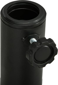 Betonový stojan na slunečník 18 kg stojan na slunečník, kulatý držák na slunečník 32/38/48 mm černý