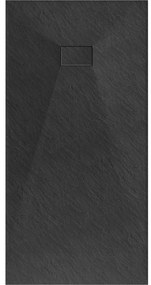 Mexen Hugo, SMC obdélníková sprchová vanička 170 x 80 cm, černá matná, 42708017