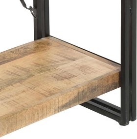 Knihovna s 5 policemi 60 x 30 x 180 cm masivní mangovník 286582