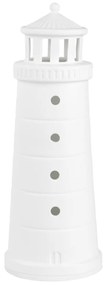 räder Porcelánová lucerna Lighthouse 40 cm, bílá barva, porcelán