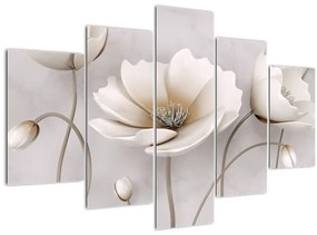Obraz bílých květin (150x105 cm), 40 dalších rozměrů