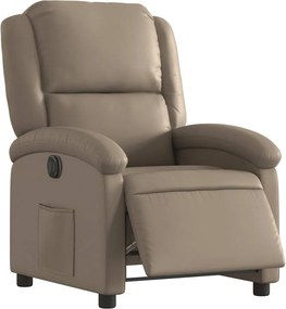 Elektrické polohovací křeslo cappuccino umělá kůže 3204218