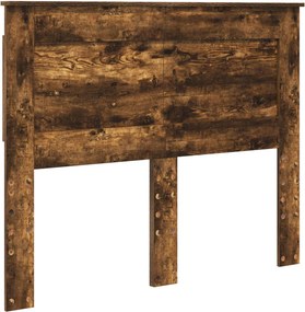 Rám postele s čelo Kouřový dub 120 x 200 cm Kompozitní dřevo 3410346
