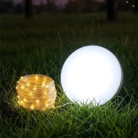 Solární LED světelný řetěz Corda, 9000k + 3000k, 8m