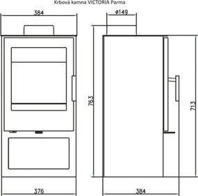 Krbová kamna VICTORIA Parma
