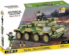COBI 2288 II WW Sd. Kfz 234/3 Stummel, 1:35 / 438 kostek / 2 figurky /