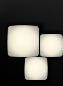Linea Light 7807 MyWhite_Q, čtvercové venkovní svítidlo z bílého polyethylenu, 10W LED 3000K, 29x29cm, IP65