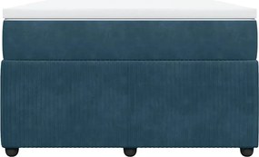 Box spring postel s matrací tmavě modrá 120x190 cm samet 3285630