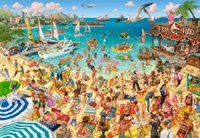 Castorland 105151-2 Puzzle Art Collection: Zábava u moře / 1000 dílků