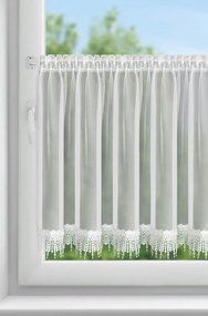KRÁTKÁ ZÁCLONA NA PÁSCE FELICIANA 150X70 CM KRÉMOVÁ