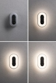 P 94958 LED venkovní nástěnné svítidlo Elunor pohybové čidlo IP65 podlouhlé 122x212mm 2200 - 4000K 18,5W 230V antracit/bílá polykarbonát - PAULMANN