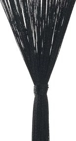 Provázkové záclony, 2 ks, 140x250 cm, černá 132401