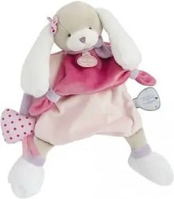 Doudou Plyšový maňásek pejsek růžový 28 cm / od 0 let