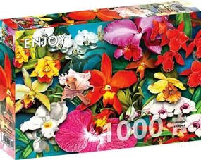 ENJOY Puzzle Džungle orchidejí / 1000 dílků / od 14 let