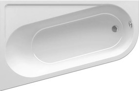 Ravak CHROME 160 x 105 cm CA51000000 vana snowwhite levá