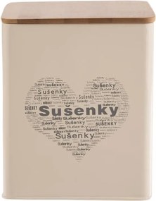 Plechová dóza SRDCE na sušenky