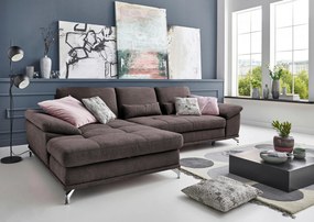 XXXLutz ROHOVÁ SEDAČKA, textil, tmavě hnědá Sit & More - Sedací soupravy - 000144005502