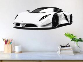 Sportovní auto samolepka na zeď 47 x 19 cm