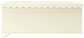 Ručně zatahovací markýza s roletou 3,5 x 2,5 m krémová,  3069277