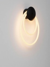 Bílé/matně černé ocelové LED nástěnné svítidlo Ilane – Nova Luce
