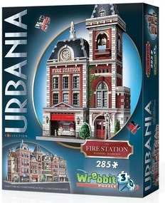 3d puzzle wrebbit 3d puzzle urbania: hasičská stanice 285 dílků
