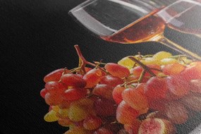 Obraz italské víno a hrozny Varianta: 100x50