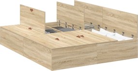Rám postele s úložným prostorem Sonoma dub 140 x 190 cm 3335431