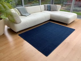 Vopi Kusový koberec Eton Lux tmavě modrý 60 x 110 cm