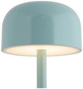 Světle modrá LED stolní lampa s kovovým stínidlem (výška 24,5 cm) James – Leitmotiv