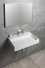 Sapho Sapho, GODIVA umyvadlo 96x44cm, litý mramor, bílá, GU096-0