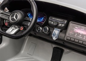 LEAN CARS Elektrické autíčko Mercedes GT63 AMG DK-GT63 24V LCD lakované světle šedé