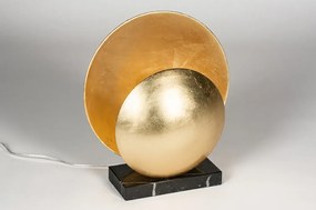 Stolní lampa Moormann Gold and Black Marmor